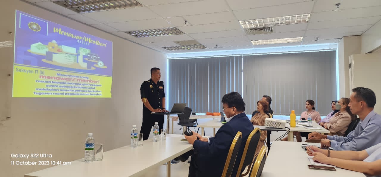 MACC Briefing – POIC HQ Office – POIC Lahad Datu